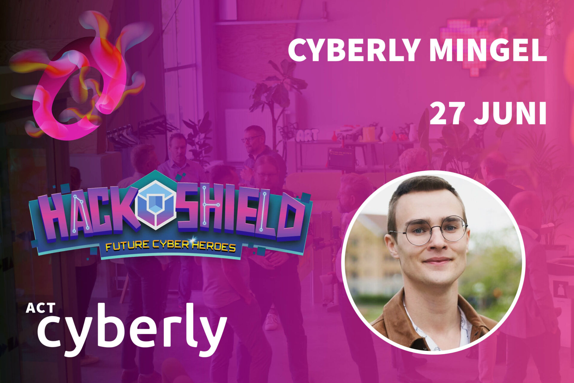 Cyberly mingel med tema Hackshield - Linköping Science Park